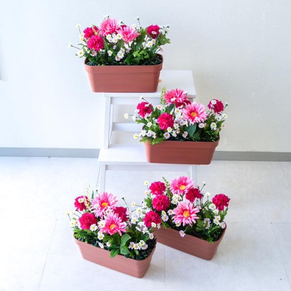 (PF640-MINI)H約28cm×W約32cm(プランターサイズ：H約12cm×W約30cm×D約13cm)