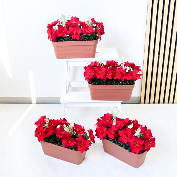 (PF842-MINI)H約25cm×W約35cm(プランターサイズ：H約12cm×W約30cm×D約13cm)