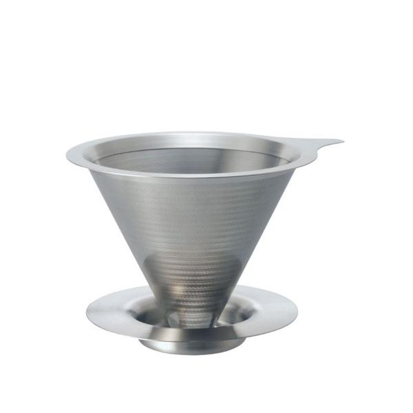 ・サイズ：幅132×奥行109×高81mm・容量：1-2杯用・重量：約120g・素材：ステンレス・製造国：中国