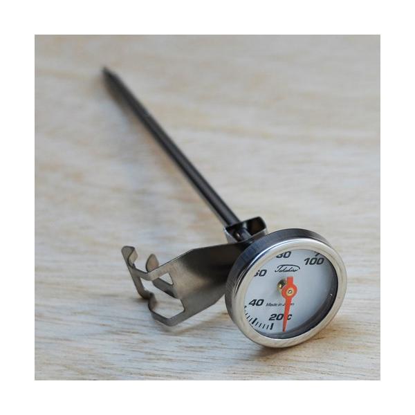 製造国：日本長さ：約138mm※直火でのご使用は商品破損の原因となります。※ドリップ用のサーモメーターになります。沸かしたあとのお湯をドリップポットに移し替えた際に計測する用途で製作されておりますため、直火での使用はお控えください。