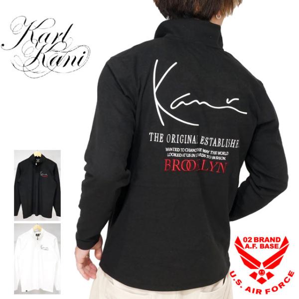 ●商品名カールカナイゴルフ ベーシックロゴ刺繍 ストレッチ ハーフジップ 長袖Tシャツ ポロシャツ 起毛生地 233kg1202●キーワード送料無料 メール便対応 アメカジ カジュアル ストリート スポーツ インナー ゴルフ ハワイ  太平...