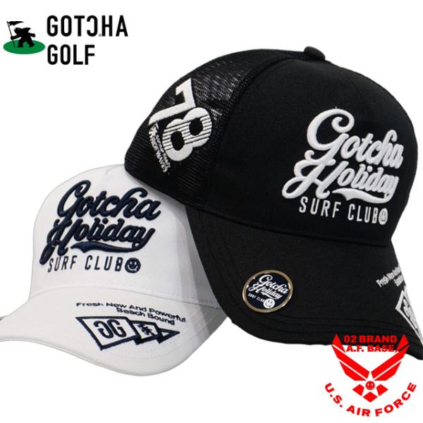 ●商品名ガッチャゴルフ マグネットマーカー付き 3Dロゴ刺繍 メッシュキャップ ツイル生地 262gg8700●キーワード送料無料 アメカジ バイカー カジュアル ストリート サーフ スポーツ ゴルフウェア アウトドア ワーク BBキャップ...