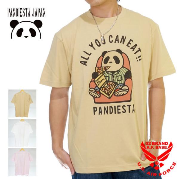 ●商品名パンディエスタ Watching movies プリント 天竺 オーバーサイズ 半袖Tシャツ 582875●キーワードメール便対応 アメカジ バイカー カジュアル ストリート ロック ミリタリー ハーレー パンダ アニマル 動物 カ...