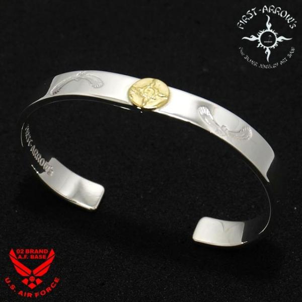 ●商品名ファーストアローズ K18付 平打ち8mm EAGLE STUMP WORK br-220●キーワード送料無料 代引き手数料無料 アメカジ バイカー ネイティブ インディアン 手彫り ジュエリー アクセサリー ブレスレット シルバー...