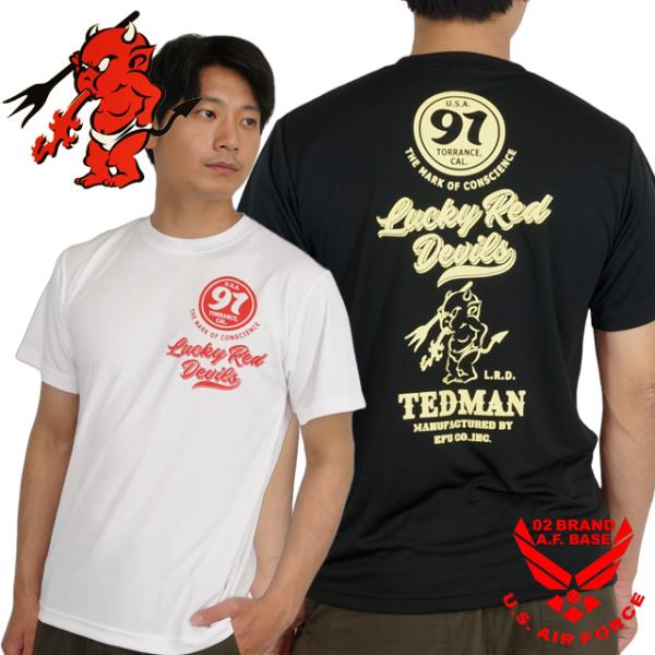●商品名テッドマン 吸水速乾 1991テッド プリント 半袖Tシャツ シルキードライ生地 tdryt-2000a●キーワードメール便対応 アメカジ バイカー カジュアル ミリタリー エフ商会 所さん 世田谷 アメ横 エアーフォース サバゲー...