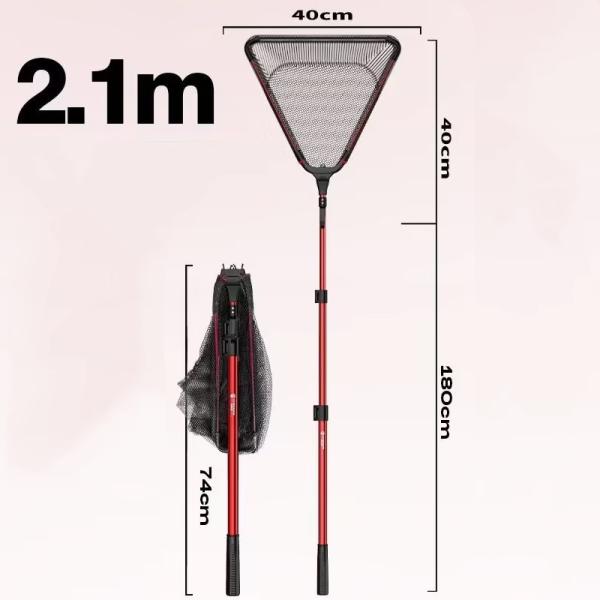 折りたたみ式軽量コンパクトランディングネットです。ワンタッチで簡単収納、コンパクトになるので持ち運びに便利です。柄はすべり止めグリップ付きで使いやすいです。金属製で耐久性があるのに軽量。休日のアウトドアから漁業のお供に！川・海・船舶の上にも...