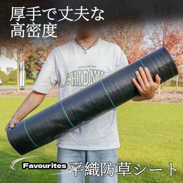 仕様品名:高密度90Ｇ防草シートサイズ:1m×100m 0.5mx200m  1mx200m 2m×100m色:黒重さ/平米：90g/平方メートル耐用年数:約3年※ご使用の状況、環境により異なります材質:ポリプロピレン高耐久:UV剤入り防草...
