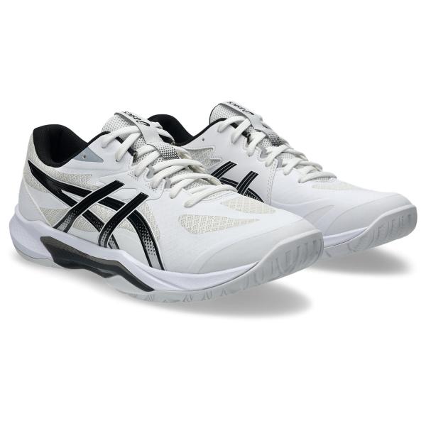 ■メーカー名：asics（アシックス）■品名：GEL-TACTIC 13 WIDE■品番：1073A078■カラー：100(White/Black)■幅/ラスト：WIDE■アッパー素材：合成樹脂・人工皮革（合成皮革）・合成繊維■アウター素材...