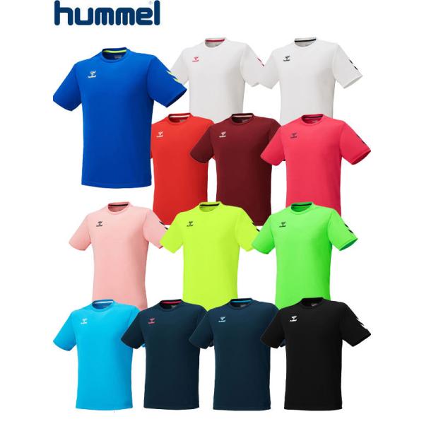 ■メーカー：hummel（ヒュンメル）■品名：BASIC Tシャツ■品番：HAY2119■カラー1024：ホワイト×S.ピンク1071：ホワイト×インディゴネイビー20：レッド23：ボルドー24：S.ピンク29：ピュアピンク32：N.イエロ...