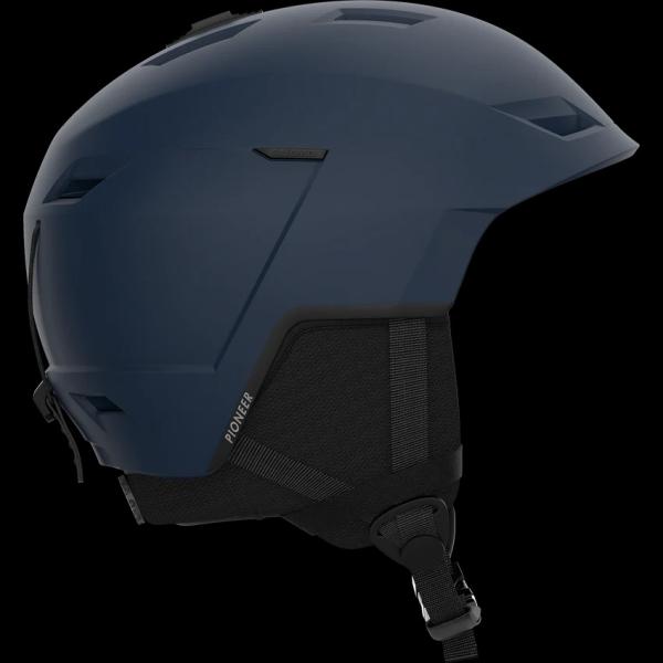 SALOMON　PIONEER LT Dress Blue　L41159100サイズ：M 56-59・L 59-62・XL 62-64スポーティでフィット感抜群の薄型ヘルメット。ゴーグルと完全に一体化するデザインで、最小限の重さで優れた保護...