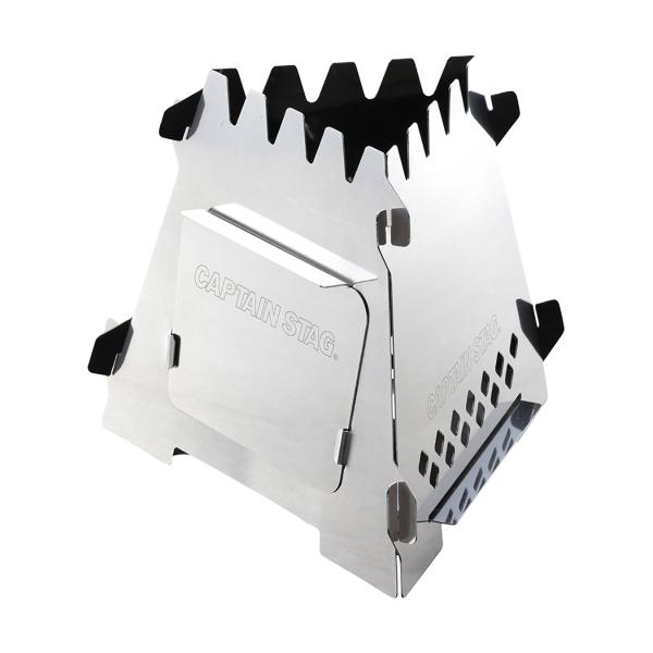 CAPTAIN STAG CS カマド スマート ストーブ ＜デルタ＞品番：UG-46製品サイズ(約)：幅170×奥行150×高さ145mm収納サイズ(約):170x145x厚さ14mm（ストーブのみ）、180x200x厚さ15mm（バッグ...
