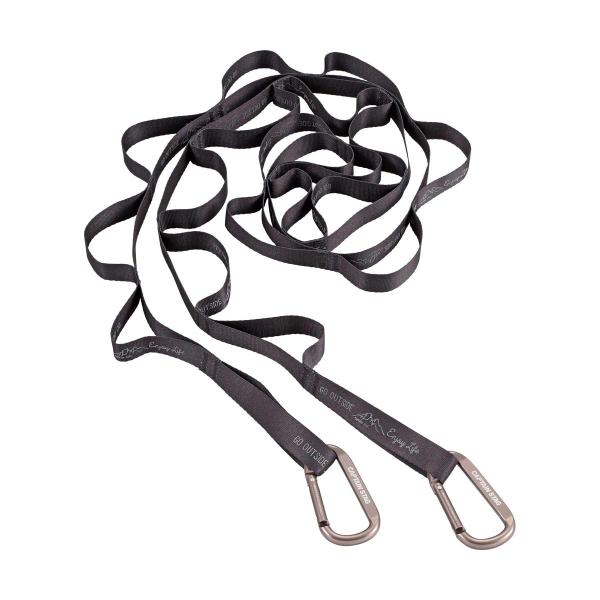 メーカー名：CAPTAINSTAG品名 ：モンテ カラビナ付ループロープ（ブラック）品番：UM-1565製品サイズ(約)全長210cm（カラビナ含む）材質（品質）ベルト部：ポリエステル　カラビナ：アルミニウム合金仕様/その他  耐荷重：1ル...