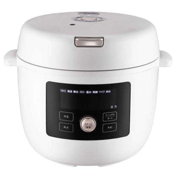 【スペック】●型式：COK-B400WM（COKB400）本体サイズ(幅×高さ×奥行)mm：319×257×324mm本体重量：約4.6kg容量：4.0Lスロー調理機能：有コース(メニュー)：うま圧、高速、スロー、低温、無水、発酵、ベイク、...