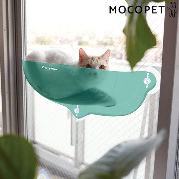 [キャティーマン]CattyMan 絶景リゾートベッド  4976555879100・眺めを楽しむ、にゃんこの特等席。・バードウォッチングできちゃう、簡単取り付け。・猫のシルエットが見えます。・好きな高さに取り付けられます。・「絶景リゾート...