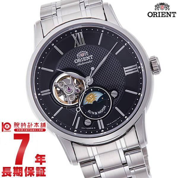 オリエント ORIENT サン&amp;ムーン  メンズ 腕時計 RN-AS0001Bブラック・黒(文字盤カラー)・シルバー・銀(ベルトカラー)・ステンレス(ケース素材)・ステンレス(ベルト素材)/メタル(ベルトタイプ)・アナログ(表示方式...