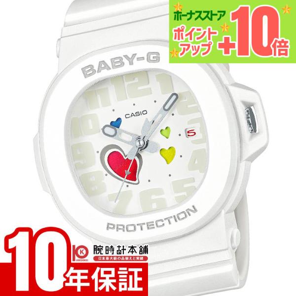 カシオ ベビーＧ BABY-G PLAYFUL HEARTS SERIES BGA-10-7AJF レディースアクティブな女性に向けた耐衝撃・カジュアルウオッチBABY-Gから、文字板にあしらったハートモチーフが日替わりでカラーチェンジする...