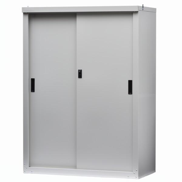 軒下やちょっとしたスペースを有効に活用できる小型収納庫です。丈夫で長持ちするスチール製。安心の日本製です。サイズ（約）：外寸/（約）幅89×奥行き47(45)×高さ123cm内寸/（約）幅88.5×奥行き37×高さ118cm有効開口部/（約...