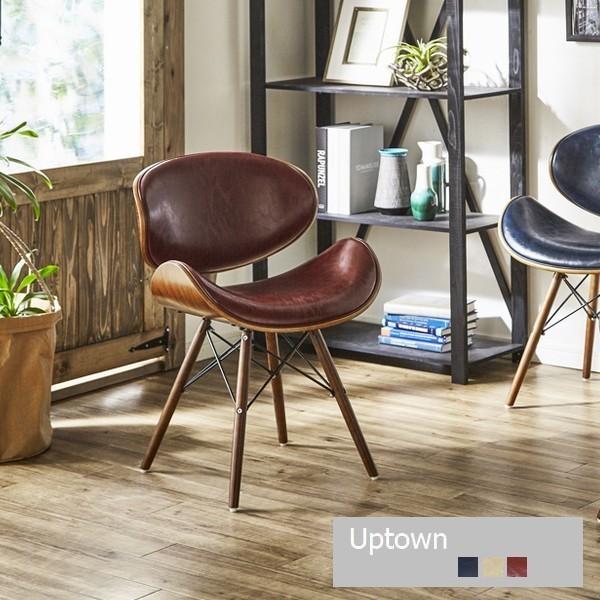 レトロなデザインがおしゃれなチェアーです。お部屋の主役級の存在感が格好いい。サイズ W52×D51×H75(SH47)cm 重量 約9kg 耐荷重 約80kg 素材 ファブリックレザー（ポリエステル100％）・ウォールナット突板　脚：ビーチ...