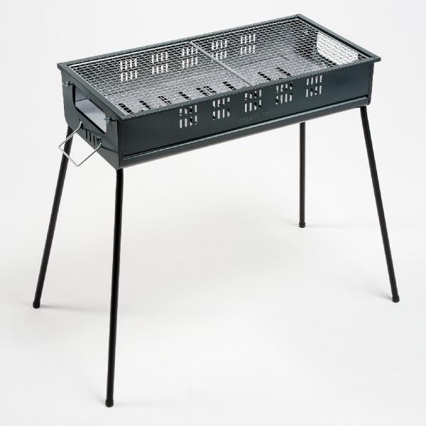 ■サイズ：5〜7人用　(約)W83.5×D47×H67cm(脚含む)■材質 本体：スチール・焼付塗装仕上　脚：スチールパイプ■梱包サイズ：(約)W66×D34×H17.5cm■重量(梱包)：(約)4.4kg※鉄板は付属しません。