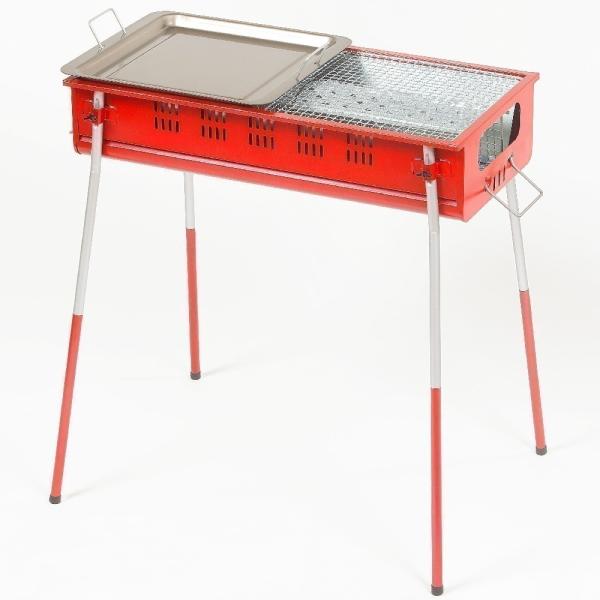 ●サイズ/（約）幅83.5×奥行47×高さ34/69.5cm（脚含む）●本体重量/（約）6.3kg●本体上部サイズ/（約）幅65×奥行33×高さ13.5cm●材質/本体、鉄板：スチール（焼付塗装仕上）　 網：スチール　（めっき仕上）●梱包サ...