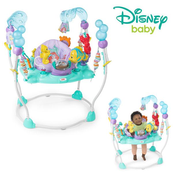 アリエルの世界で遊びながら成長をサポート。お子様の成長に合わせて高さを調整できるジャンパー。シートは360度回転するので全てのおもちゃに手が届き、好奇心を育みます。楽しい音楽や効果音がなったり、ライトが光ったり、赤ちゃんが飽きずに遊べます。...