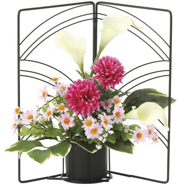 サイズ(約):W32×D23×H33cm重量(約):430g材質:本体/ポリエステル＋ポリエチレン、花器/ポリプロピレン＋スチール生産国:日本加工:光触媒加工（V-CAT）説明:酸化チタン光触媒は、植物の葉緑素が光のエネルギーを使って二酸化...