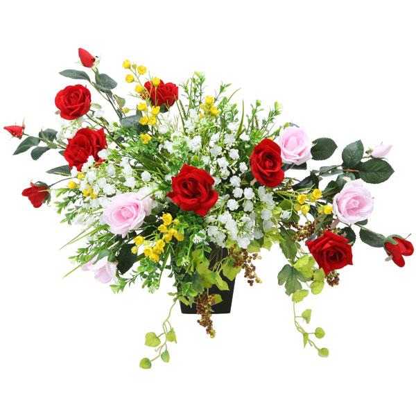 サイズ(約):W58×D33×H40cm重量(約):840g材質:本体/ポリエステル＋ポリエチレン、花器/ポリプロピレン生産国:日本加工:光触媒加工（V-CAT）説明:酸化チタン光触媒は、植物の葉緑素が光のエネルギーを使って二酸化炭素を酸素...