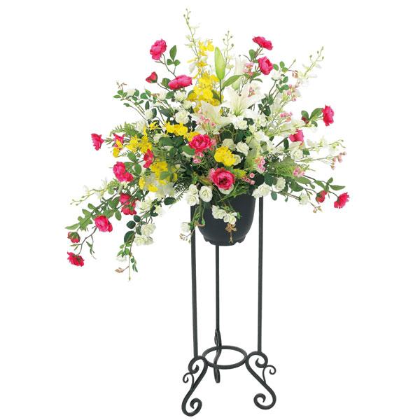 サイズ(約):W80×D50×H122cm重量(約):3680g材質:本体/ポリエステル＋ポリエチレン、花器/スチール＋ポリプロピレン生産国:日本加工:光触媒加工（V-CAT）説明:酸化チタン光触媒は、植物の葉緑素が光のエネルギーを使って二...