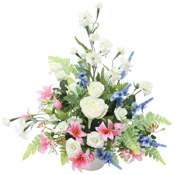 サイズ(約):W40×D30×H43cm重量(約):430g材質:本体/ポリエステル＋ポリエチレン、花器/ストーン、プラスチック生産国:日本加工:光触媒加工（V-CAT）説明:酸化チタン光触媒は、植物の葉緑素が光のエネルギーを使って二酸化炭...