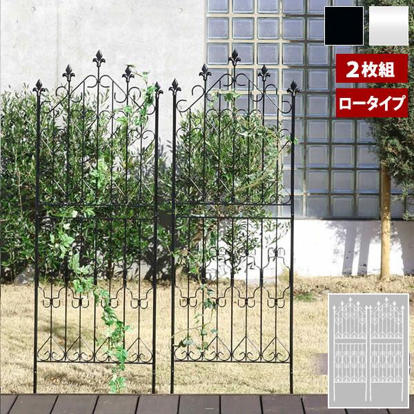 花壇 間仕切り アンティーク 重厚感 ガーデニング 玄関 簡単設置エレガントな雰囲気のアイアンフェンスは瀟洒（しょうしゃ）な存在感があり、蔦をからませればまるで、ロマンチックな古城の庭！ オフシーズンでもお庭を華やかにしてくれます。蔦のから...