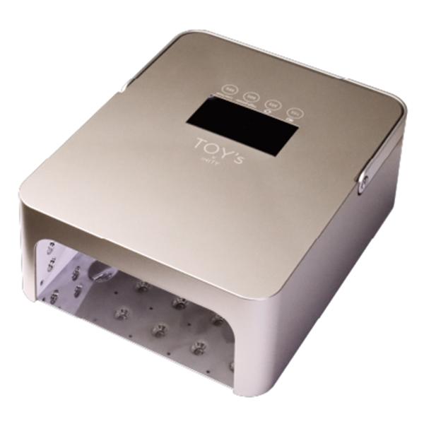 最先端機能搭載のコードレス高性能ハイブリッドライト!フット照射時に便利な持ち手付き。バッテリー内蔵36WのUV/LEDハイブリッドライトです。2箇所のボタンで施術時もチップ作成時も使いやすい仕様です。サイズ:縦90×横197×奥行241mm...