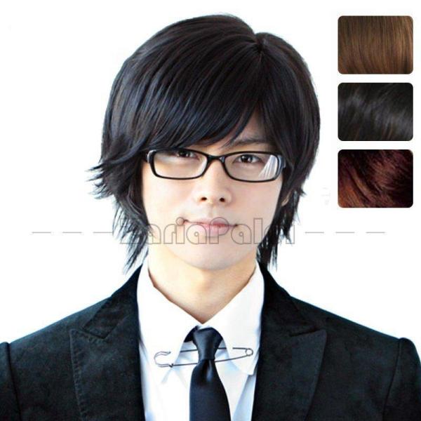 ■商品コート：210426manjf4a■カラー ライトブラウン ダークブラウン ブラック■サイズ F※サイズは平置きでの実寸になっております。多少誤差がございます。ウィッグ かつら メンズ 前髪付きウィッグ 部分ウィッグ 頭頂部 男性用 ...