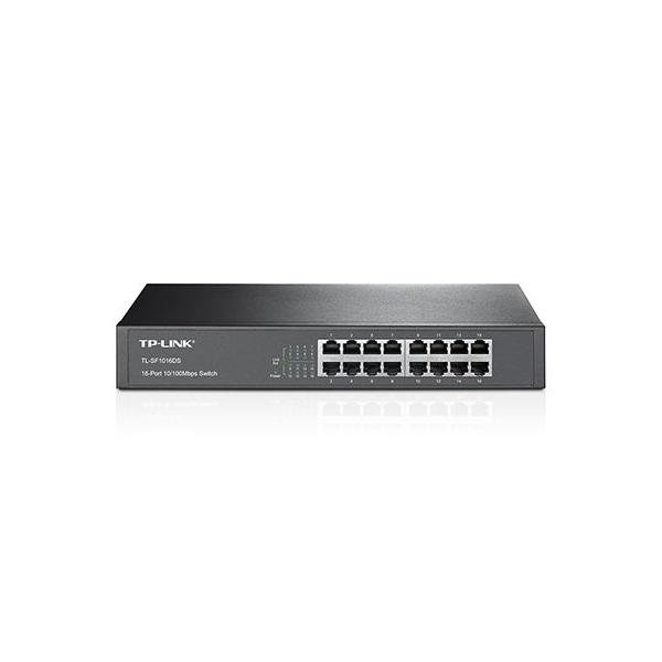 【発売日：2017年11月01日】16-port 10/100M Switch、 16 10/100M RJ45 ports、 1U 13-inch rack-mountable steel case
