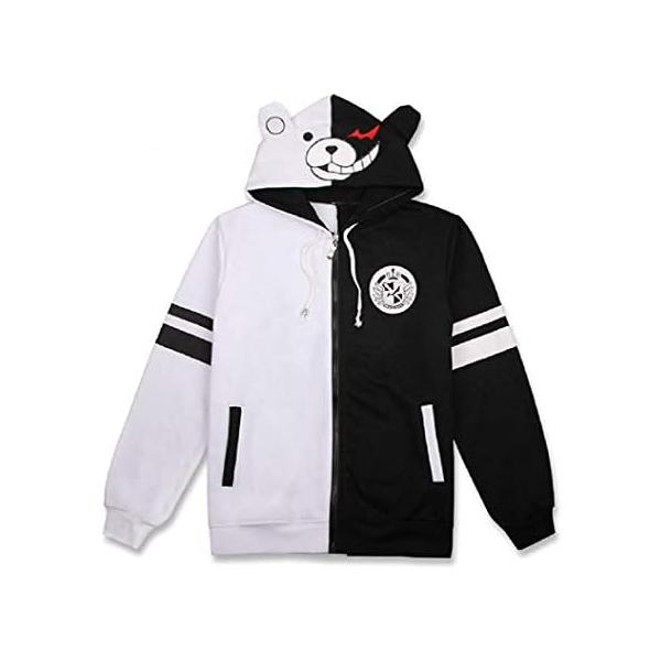 スーパーダンガンロンパのモノクマをデザインしたコスプレ用パーカージャケットです。コットン素材で軽量・快適な着心地です。サイズはSからXXLまで展開しています。サイズは手作業のため誤差が生じる場合があります。モニターにより色味が異なる場合があ...