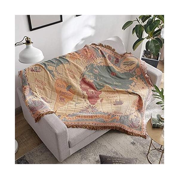 北欧風のデザインで、ソファーカバーとしてだけでなくテーブルクロスやベッドカバーとしても使用できる多機能カバーです。綿素材で滑り止めと防塵効果があり、お手入れが簡単です。サイズは90*90cmから170*210cmまで複数展開しています。サイ...