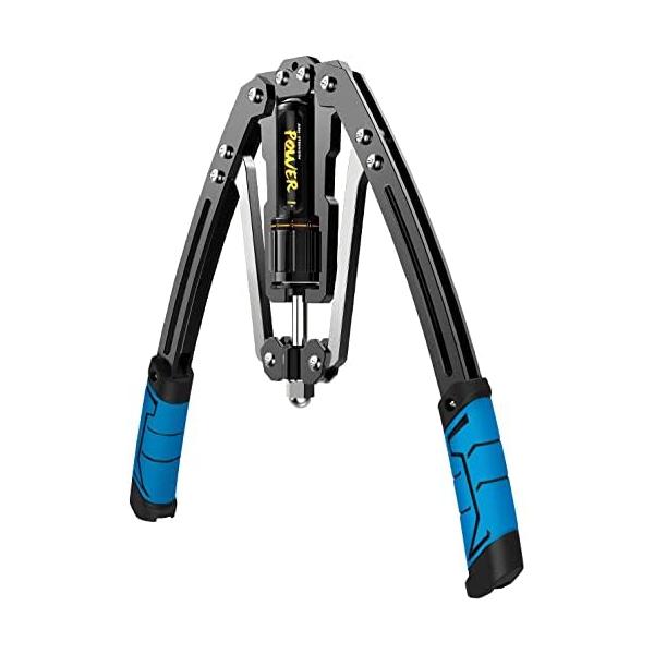 油圧式のアームバーで、自宅で上半身を効果的に鍛えられるトレーニング器具です。10~200kgの負荷調整が可能で、大胸筋、背筋、三頭筋、二頭筋、三角筋など広範囲なトレーニングに対応します。高密度二重鋼管による三角ボディ構造で安定性があり、本体...
