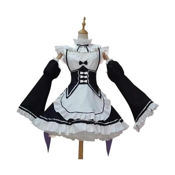 高品質ポリエステル素材で作られた、アニメ『Re:ゼロから始める異世界生活』のレムとラムのコスプレ衣装セットです。衣装、ヘアアクセサリー、ソックスが含まれる完全セットです。ハロウィンやイベントなど多様なシーンでご利用いただけます。素材は高級ポ...