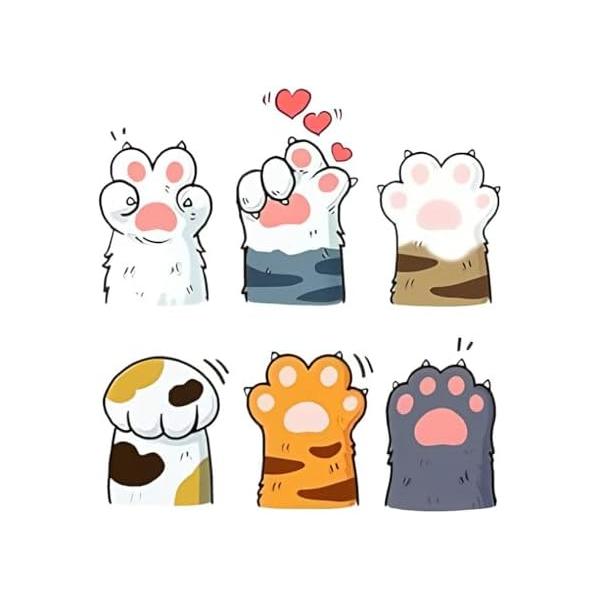 ユーモアな猫の爪デザインの防水ビニールステッカー6枚セットです。車やバイク、ノートPC、バンなど幅広いアイテムの外装デコレーションにご利用いただけます。防水・耐候性があり、屋外での使用に適しています。裏面の粘着剤で簡単に貼り付け可能です。高...