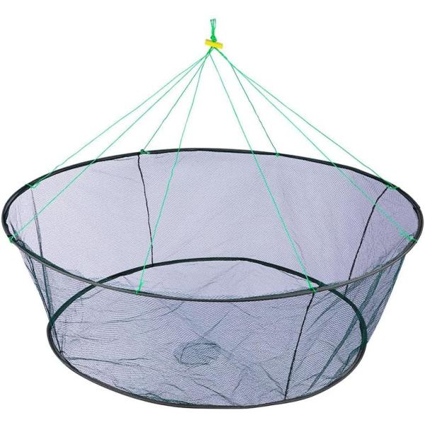 海や川での釣りや魚捕りに適した軽量コンパクトな魚網です。エビやカニ、小魚などの捕獲にご利用いただけます。編み目は3-5mmで小魚も逃しにくい設計です。素材は耐久性に優れたナイロンメッシュ布を使用しています。直径は約0.8mから1.5mです。...