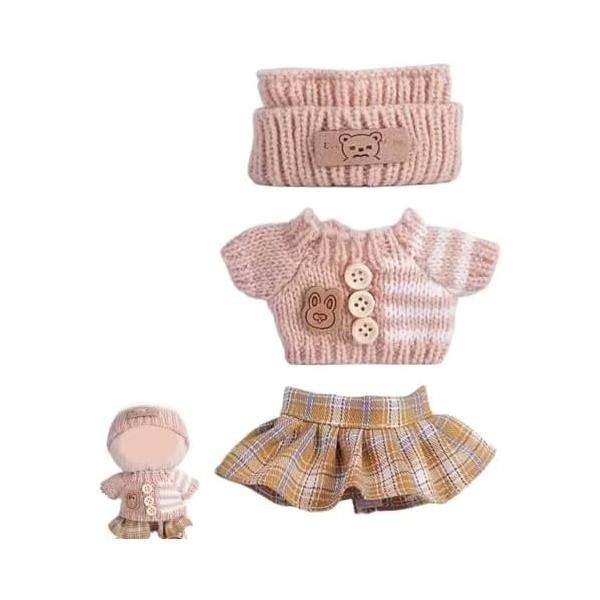 17cmのぬいぐるみに合う着せ替え服とアクセサリーのセットです。コスチュームやドレスアップを楽しめます。綿混・ポリエステルの素材で、柔らかく耐久性があります。着脱が簡単で、日常遊びやイベント、撮影に適しています。サイズは手作業のため誤差が生...
