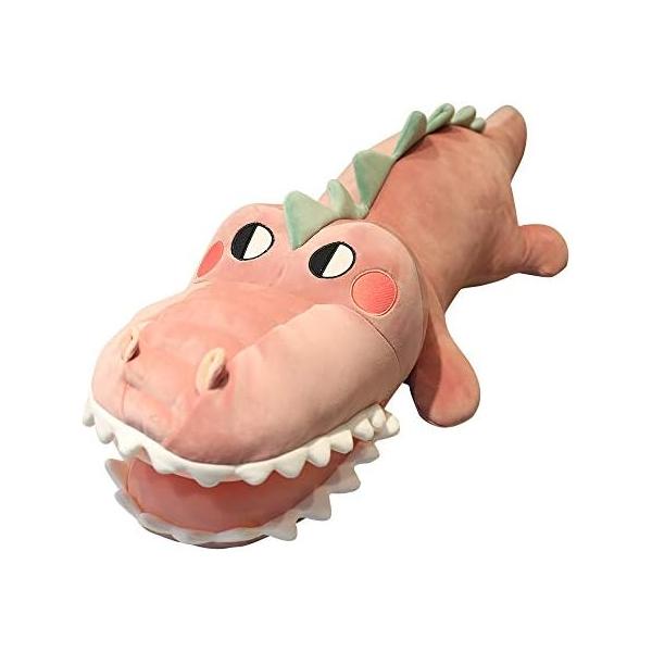 かわいいワニのぬいぐるみです。クロコダイル風デザインでランダム柄が特徴の大型抱き枕です。サイズは幅約35インチ(約89cm)です。柔らかく伸縮性のある素材を使用しています。丁寧なステッチ加工で耐久性があります。低刺激性の生地です。サイズは手...