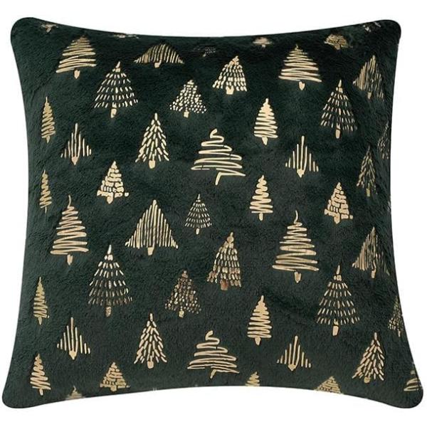 北欧調デザインのクッションカバー2枚セットです。クリスマスツリーの箔押しが施されたフェイクファー素材で、両面柄なので使い回しが可能です。素材はフェイクファーで、全開ファスナー付きです。洗濯が可能で、洗濯ネットの使用が推奨されています。サイズ...