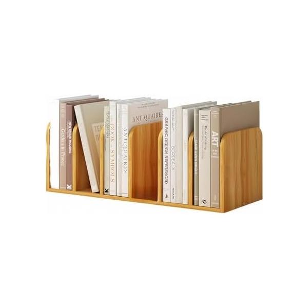 卓上で本や書類を整理できる木製の収納ラックです。折り畳み式で保管時もコンパクトです。素材は木製です。サイズは幅約35cm、高さ約19.4cm、奥行約17.5cmです。大容量で本、雑誌、CD、新聞などの収納が可能です。サイズは手作業によるため...