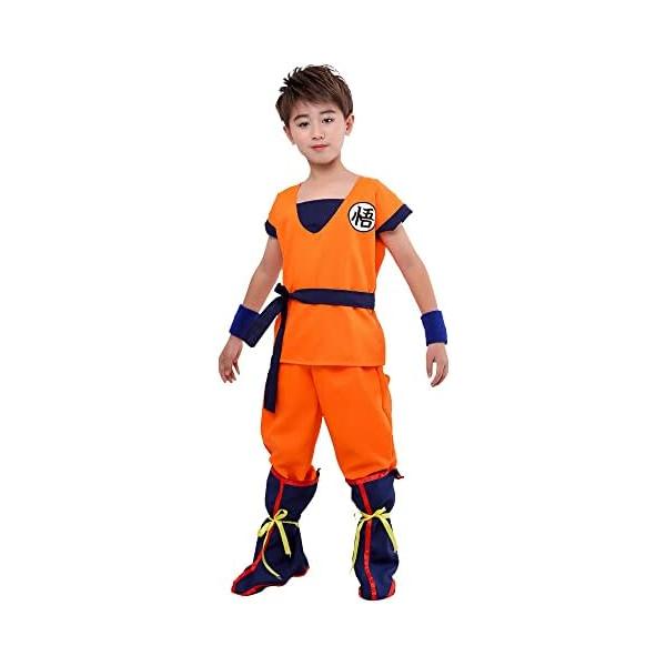 ハロウィンや仮装パーティーなどで活躍する、孫悟空をモチーフにしたキッズ向けコスプレセットです。トップス、ズボン、ベルト、腕帯、しっぽ、シューズカバー、タトゥーシールの7点がセットになっています。素材はポリエステルと綿です。ウエスト調整機能が...