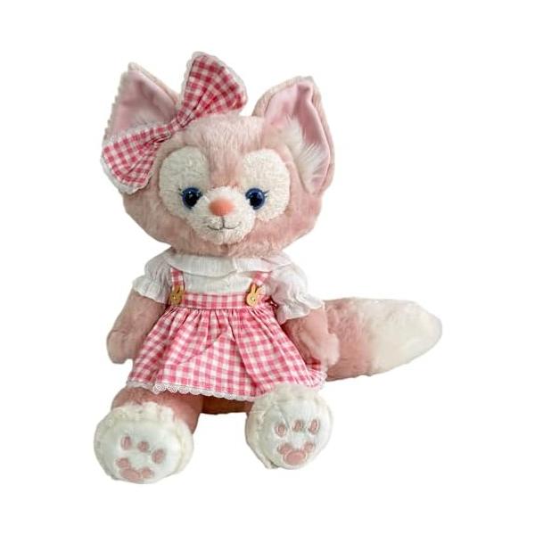 ディズニーキャラクターのSサイズぬいぐるみ専用に設計された着せ替え服セットです。フリルブラウスとスカートの組み合わせで、ピンク、パープル、水色の3色展開があります。スカートはギンガムチェック柄とストライプ柄です。頭部に付属するリボンがアクセ...