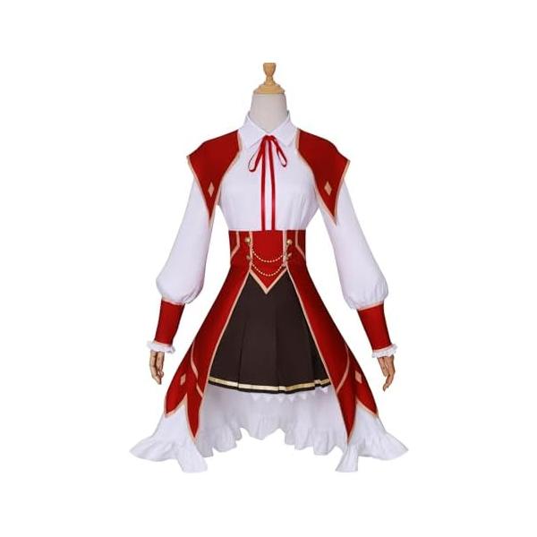 「悪役令嬢レベル99」のユミエラ・ドルクネスとパトリック・アッシュバトンの制服デザインを再現したコスプレ衣装です。日常服としても着用できます。ポリエステルとコットンの混合生地を使用しています。XSからXXLまでのサイズ展開で、身長150cm...