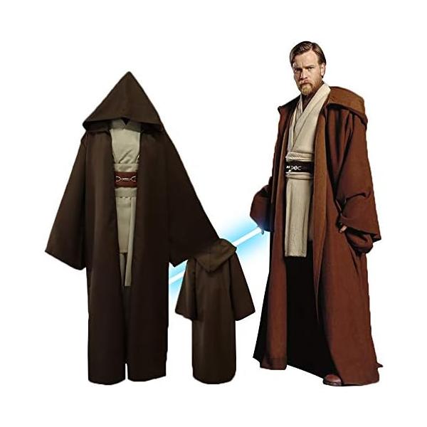 スター・ウォーズのジェダイをイメージしたコスチュームセットです。ポリエステル100%の素材を使用しています。ローブ、トップス、ズボン、ベルトなど計8点がセットになっています。SからXXLまでの複数サイズに対応しています。サイズは手作業のため...
