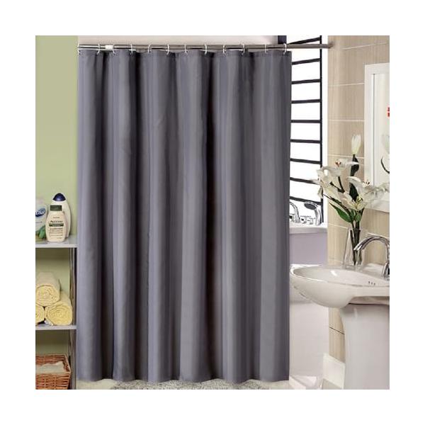 防水・防カビ加工を施したポリエステル製の目隠しシャワーカーテンです。ユニットバスや浴室での使用に適しています。素材は100%ポリエステルで、軽量かつ丈夫です。断熱効果により快適に使用できます。サイズは幅約80cm×丈約180cmです。サイズ...