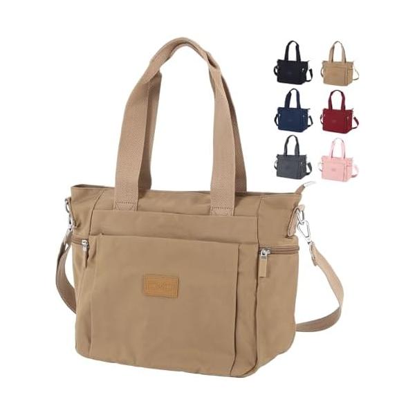 通勤・通学からマザーズバッグまで活躍する2WAYショルダーバッグです。超軽量480gで大容量設計です。9つのポケット(ボタン式・ファスナー式)で整理整頓ができます。自立型設計で使い勝手が良く、縫製強化と防錆金具を採用しています。素材はナイロ...