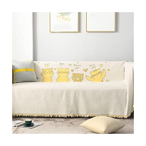 北欧風デザインの長方形マルチカバーです。ソファカバー、ベッドカバー、テーブルクロスなど、様々な用途でお使いいただけます。洗濯機で丸洗いが可能です。防塵・防汚機能があります。素材は布製で、フリンジが付いています。サイズは約180×380cmで...